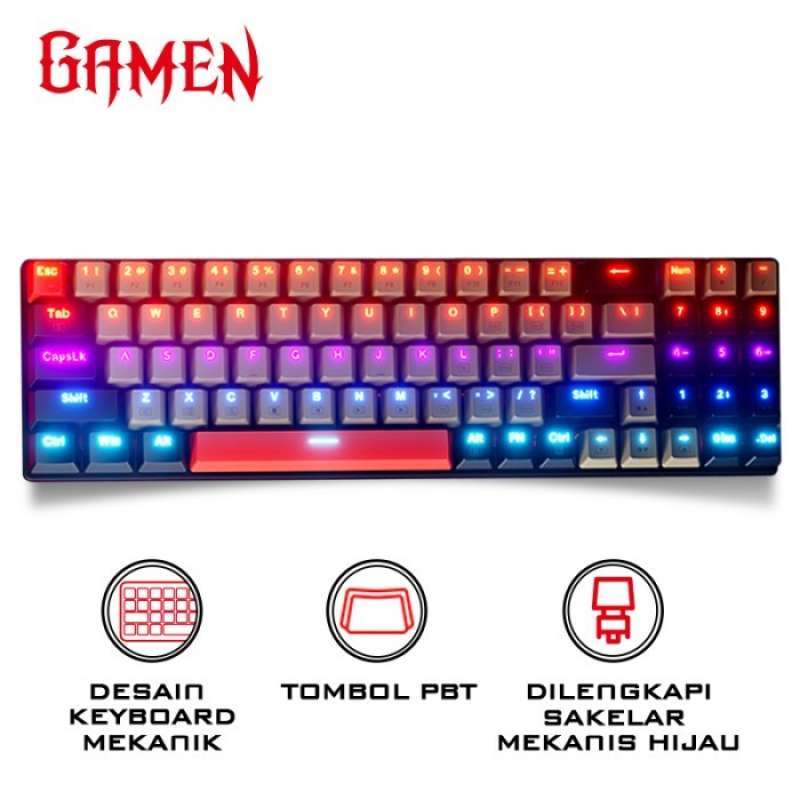 Jual Gamen Titan Elite Mechanical Pluggable Switch Gaming Keyboard ...