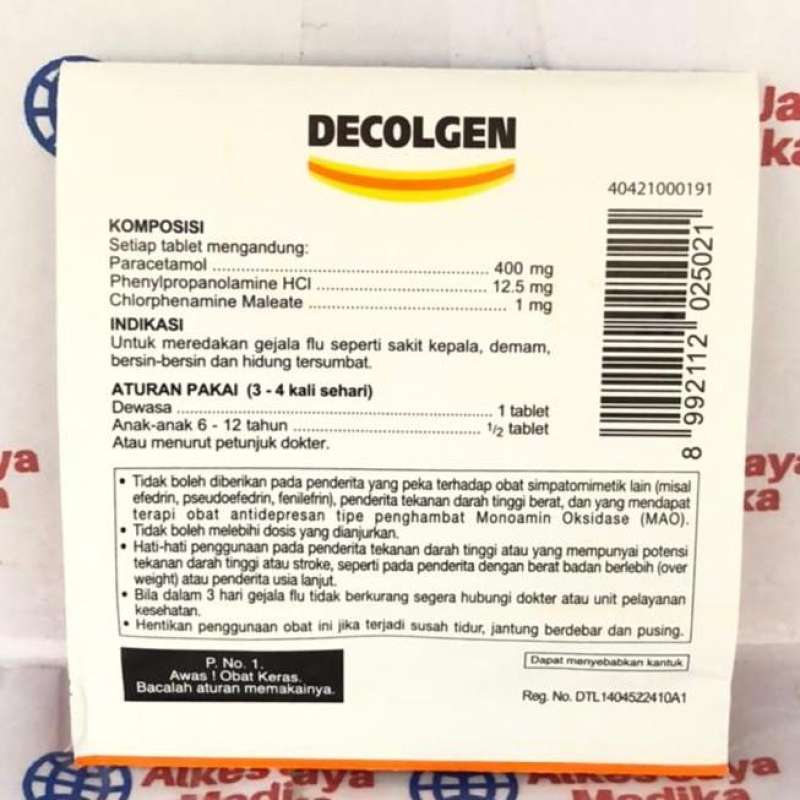 Jual Decolgen Tablet - Obat Flu Pilek Di Seller Alkes Jaya Medika ...