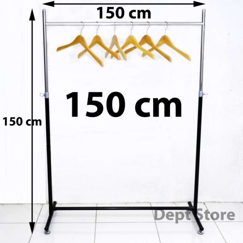 Promo Rak Gantungan Baju 150 Cm Stand Hanger Pakaian Gawangan Minimalis ...