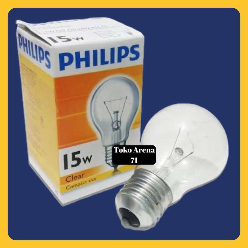 Jual Bohlam Lampu Pijar Philips Classic 15w 15watt 15 Watt 15 W Clear ...