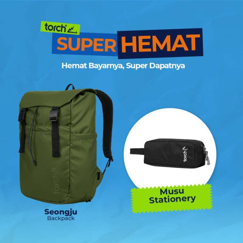 Promo Torch Bundling Special Backpack Tas Seongju + Multipurpose Pouch ...