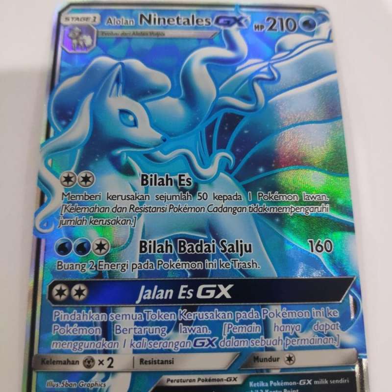 Jual Kartu Pokemon Tcg Alolan Ninetales Gx Sr Fa Ori Matahari Dan Bulan Di Seller Medan Toys ...