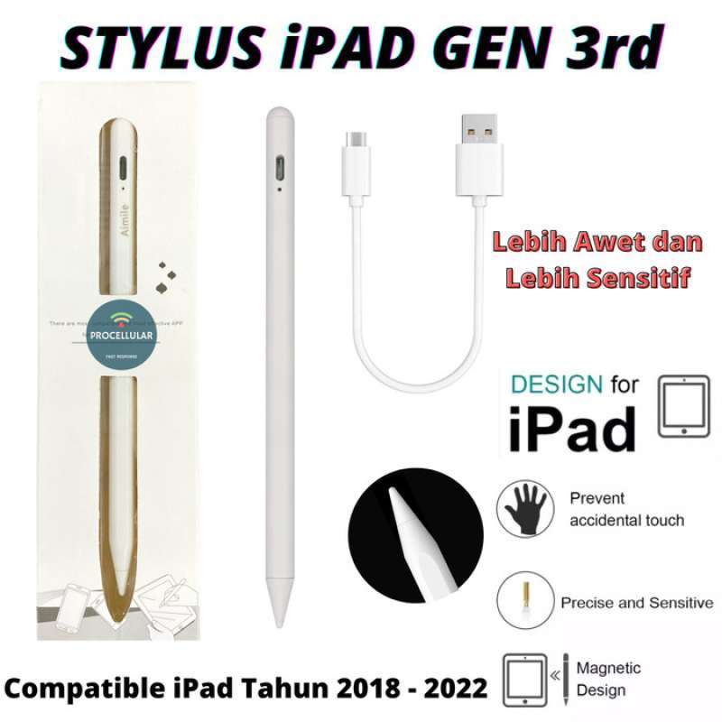 Promo Stylus Pen Pro 11 12.9 2022 M2 3rd Generation Palm Rejection ...