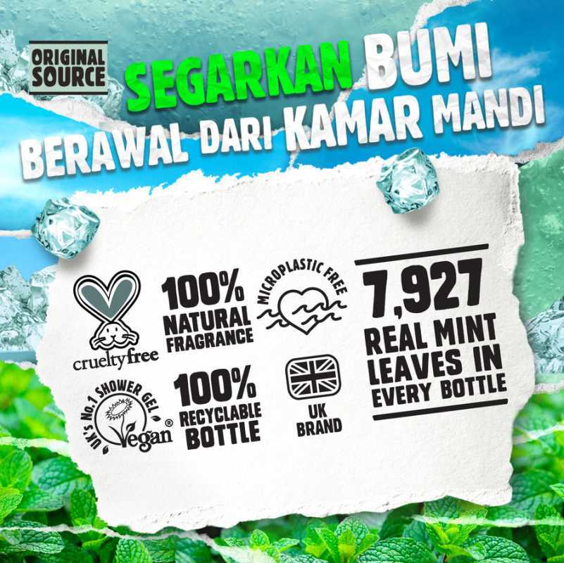 Promo Buy 2 Get 1 - Original Source Mint & Tea Tree Shower Gel [250ml ...