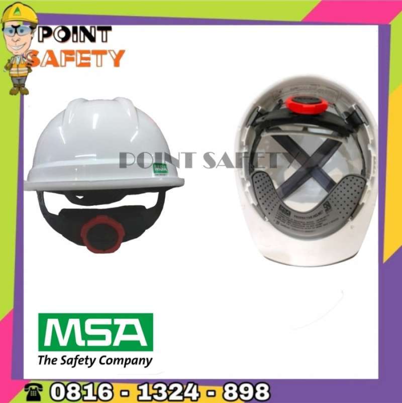 Jual Helm Proyek Msa Vented Inner Fas Trac / Safety Helmet Msa Vented ...