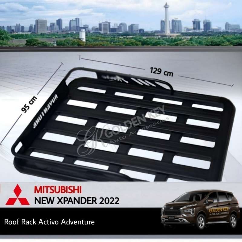 Jual Paket New Xpander 2022 Roof Rack Activo Adventure + Crossbar Jepit ...