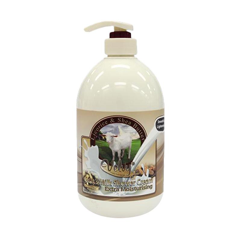 Promo Velvy Goats Milk Sc Licorice & Shea Butter Sabun Cair [1000 Ml ...