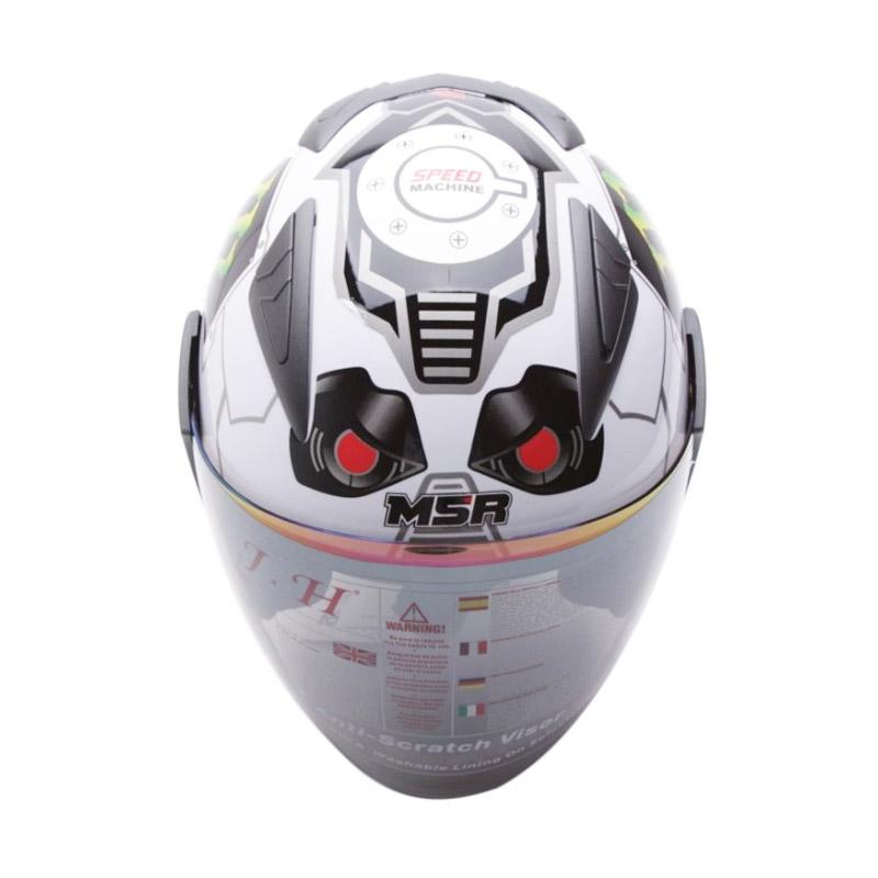 Jual Msr Helmet Javelin - Monster - Putih Di Seller Eka Helmet Shop ...