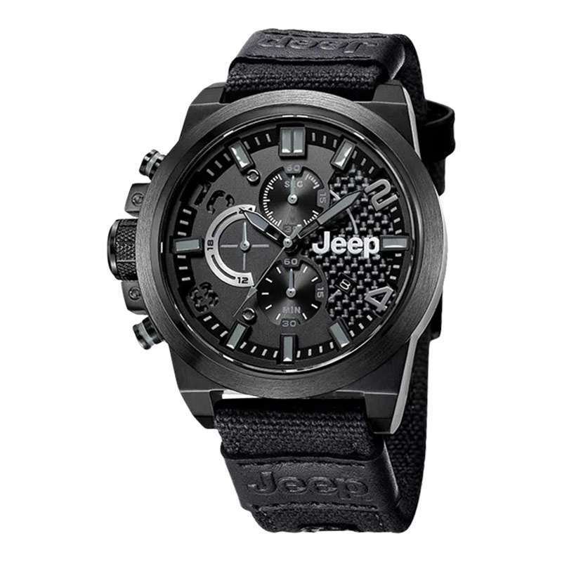 Jual Jeep Montre Wrangler jpw60902 Chronograph men Black Dial Black ...