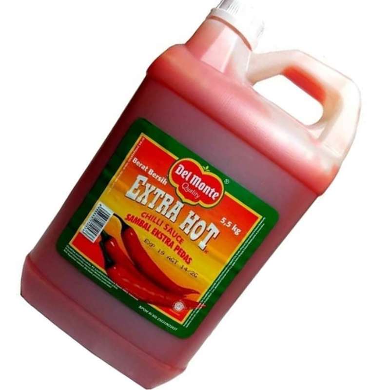 Promo Del Monte Extra Hot Saos Sambal Kemasan Jerigen 5 Kg Diskon 10% ...