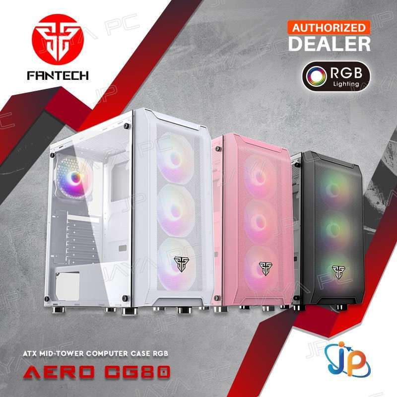 Jual Fantech Gaming CPU Case Aero CG80 ATX - Tempered Glass Chassis ...