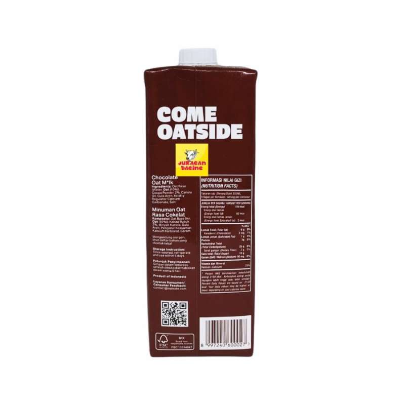 Jual Oatside Oat Milk Barista Blend 1 Liter Di Seller Gsm Ting - Mekarjaya, Kota Depok | Blibli