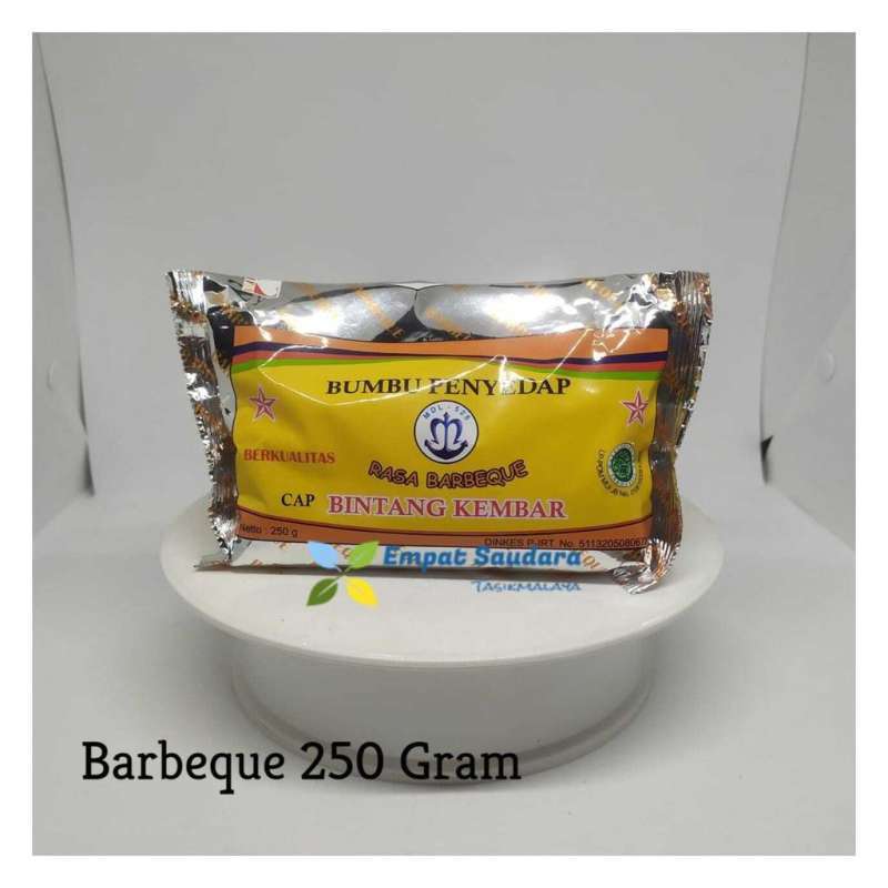 Jual BUMBU PENYEDAP RASA BARBEQUE MERK BINTANG KEMBAR KEMASAN 250 GRAM ...