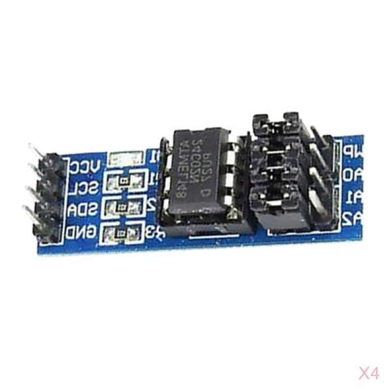 Jual 4pc At24c256 I2c Eeprom Memory Module 8p Chip Carrier Power Supply 5125