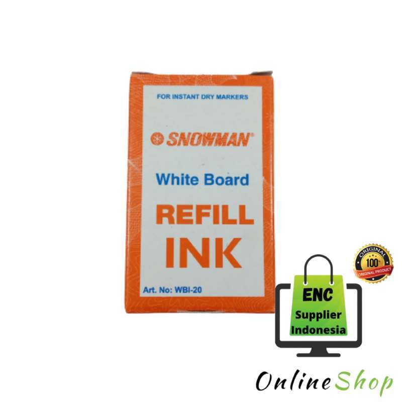 Jual SNOWMAN 1 buah refil tinta spidol wbi20 snowman whiteboard wbi 20 ...