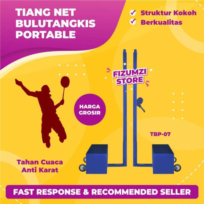 Promo Tiang Net Bulutangkis Portable Tbp-06, Tiang Bulutangkis Portable ...