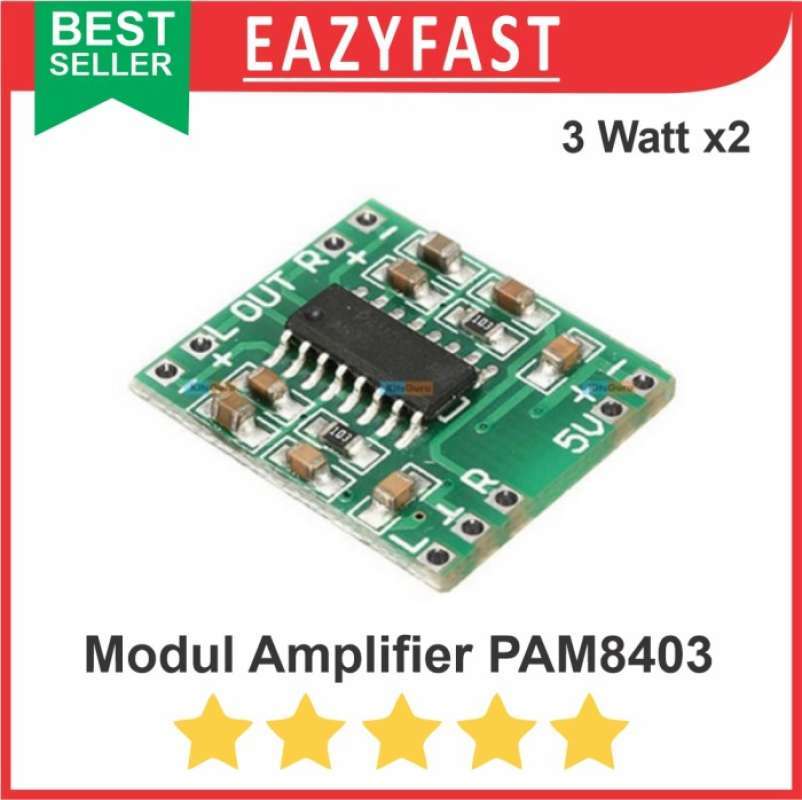 Jual PAM8403 Mini Digital Stereo Audio Amplifier Speaker 3W x 2 Module ...