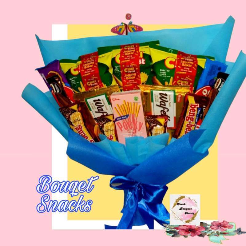 Promo Buket Bunga Snack Flower Bouquet Buket Snack Murah Buket Wisuda ...