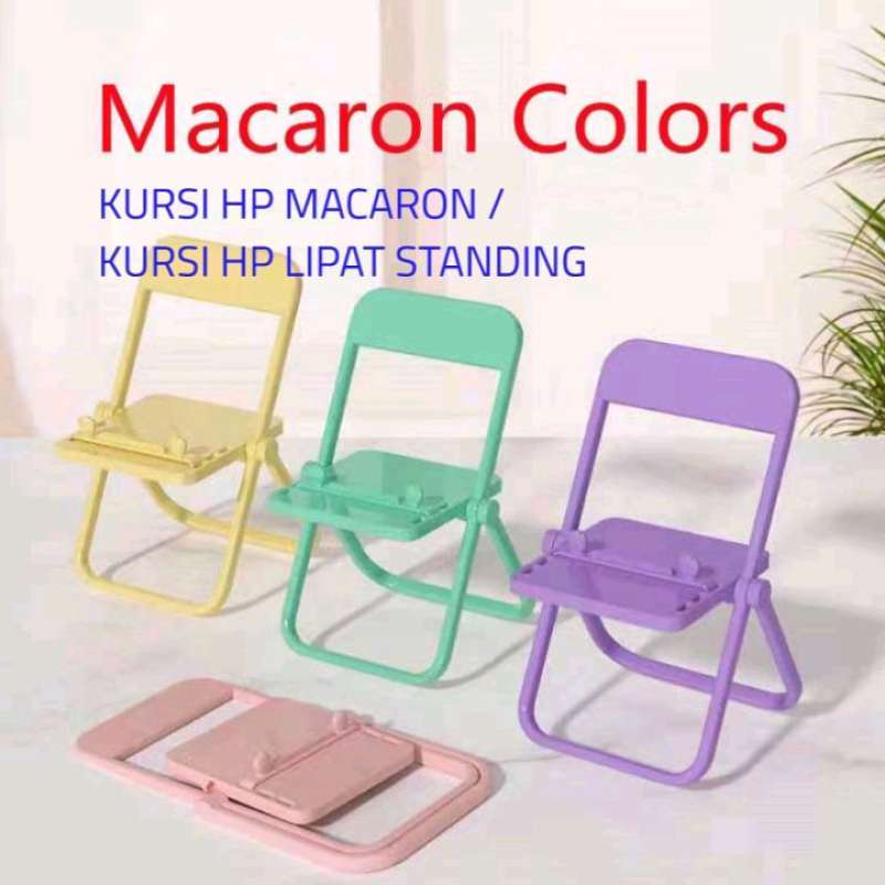 Jual Stand Holder Hp Macaron Model Kursi / Kursi Hp Macaron / Kursi Hp ...