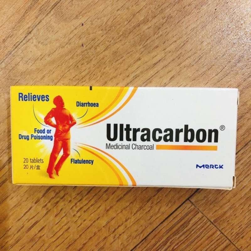 Jual Ultracarbon Tablets 20 tablets Obat Diare Medicinal Charcoal di ...