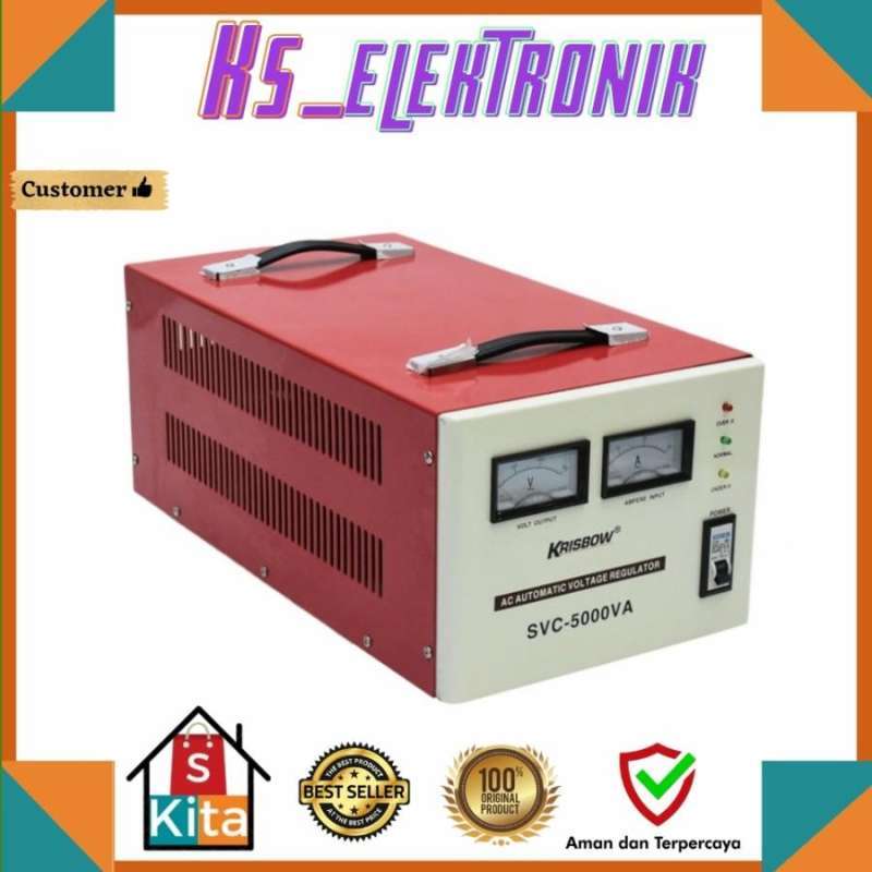 Jual Krisbow stabilizer 5000 Watt Analog Stabilizer 5 kva di Seller ...