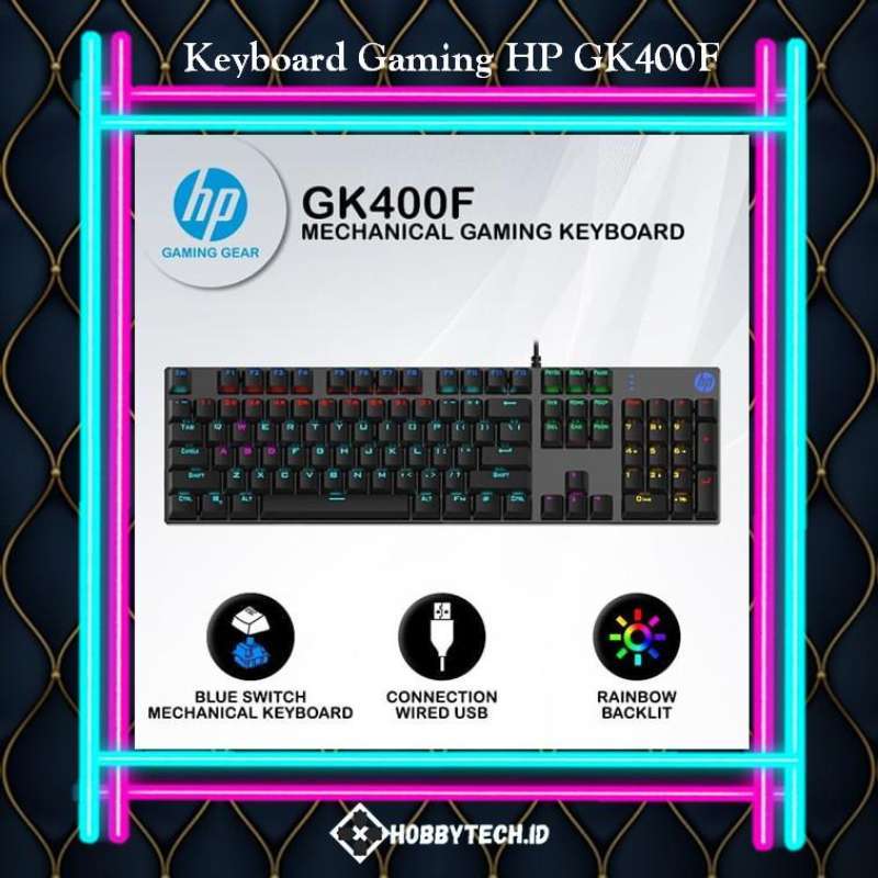 Jual Keyboard Gaming Hp Gk400f - Rgb Blue Switch Mechanical Keyboard Di ...