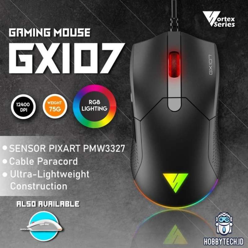 Jual VortexSeries GX107 with PIXART PMW3327 RGB Gaming Mouse di Seller ...
