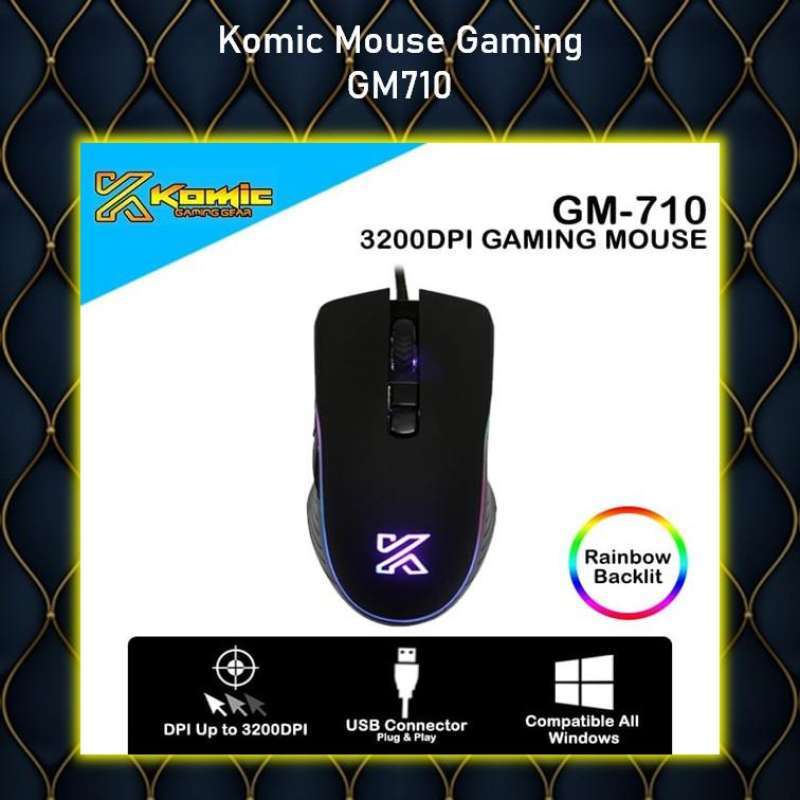 Jual Mouse Gaming Komic GM-710 3200DPI RGB Macro Programmable di Seller Livingshop21 - Jembatan ...