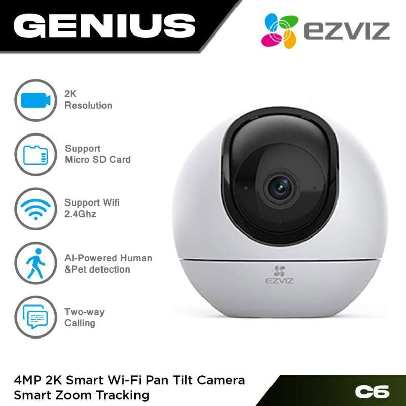 Jual Ezviz C6 4MP 2K Smart Wi-Fi Pan Tilt Camera Smart Zoom Tracking di Seller Genius Laptop ...