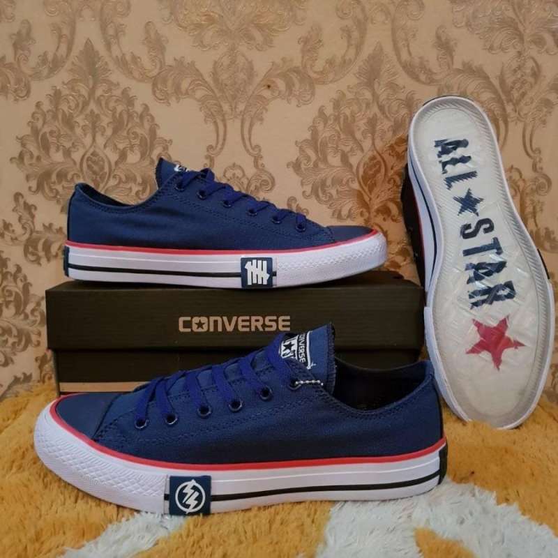 Jual Sepatu All Star Converse Chuck Taylor/CT Petir Navy Sol Transparan ...