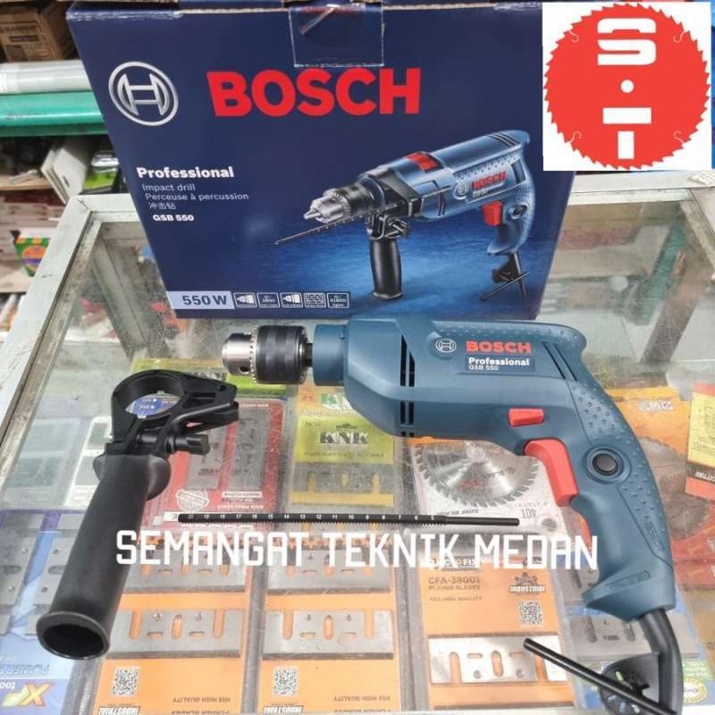 Jual GSB550 MESIN BOR BETON TEMBOK IMPACT DRILL HAMMER 13MM BOSCH GSB ...