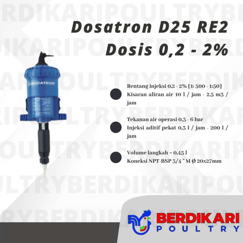 Promo Oem Dosatron D25 Re2 Dosis 0,2 - 2 % - Peralatan Ternak Unggas Diskon 50% di Seller ...