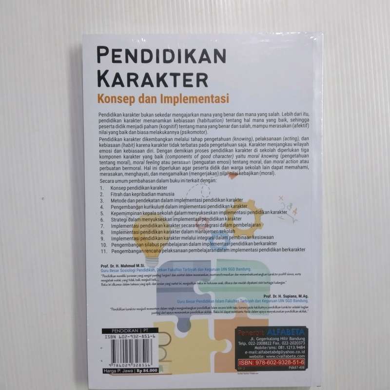 Jual Buku Pendidikan Karakter Konsep Dan Implementasi Dr. Heri Gunawan Alfabeta Di Seller Budi ...