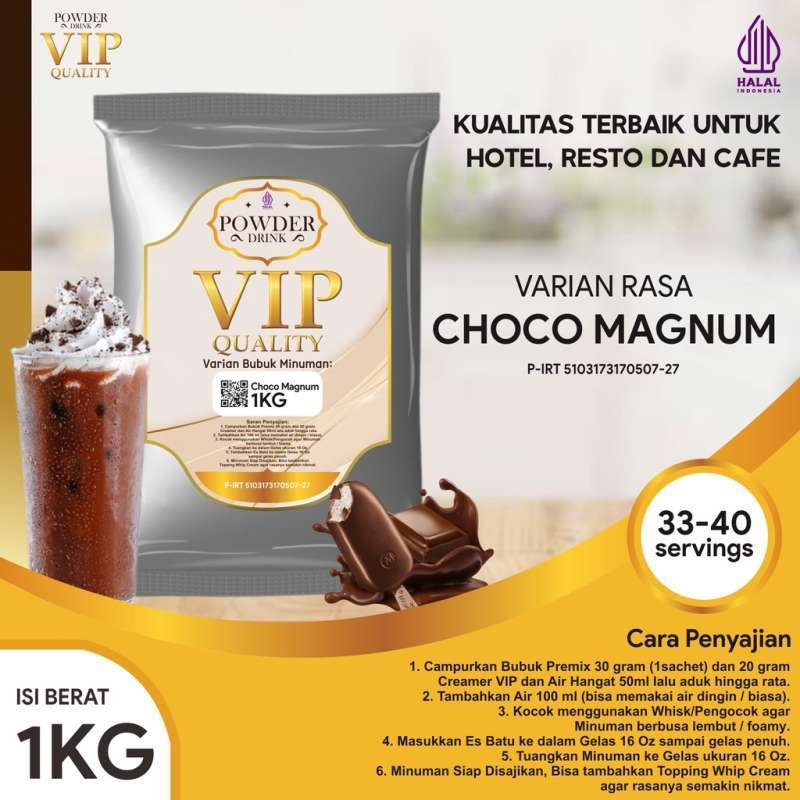Jual Bubuk Minuman Kualitas VIP Rasa Choco Magnum 1 Kg Coklat Magnum ...