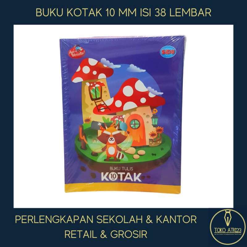 Jual Buku Tulis Sinar Dunia / SIDU isi 38 lembar / Buku Kotak 10mm 1cm ...