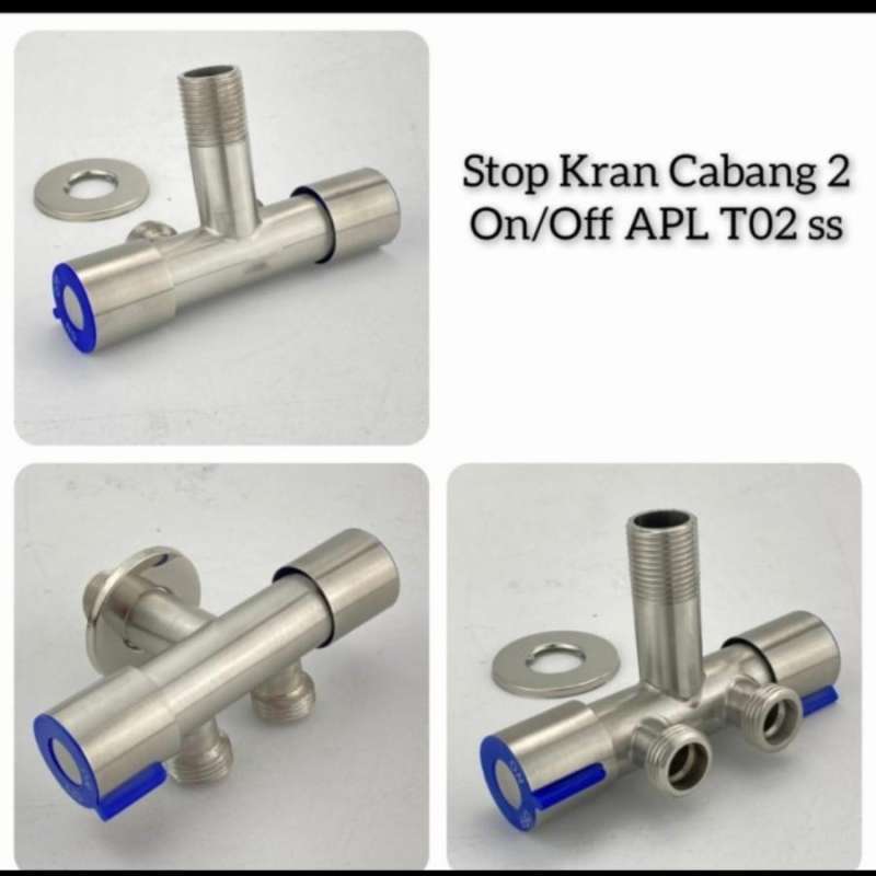 Jual stop kran cabang 2 on off stainles / kran cabang stainless di ...