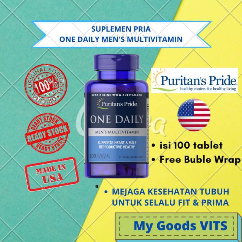 Promo Bulan Ini Aja Kak! Puritan Pride One Daily Men'S Multivitamin ...