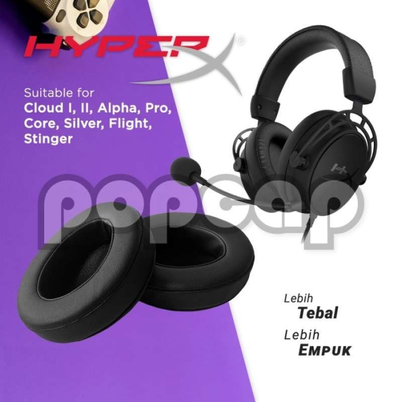Jual Earpad HyperX Cloud Alpha Pro Core Silver Flight Stinger Earcup Foam Berkualitas di Seller ...