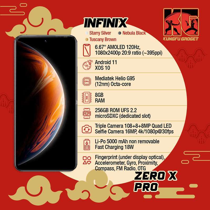 Jual Infinix Zero X Pro Ram Gb Internal Gb Garansi Resmi Di Seller Kungfu Gadget Kg