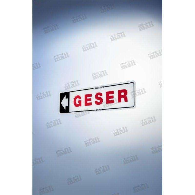 Jual Geser Kiri Sign Board Acrylic Akrilik Lambang Geser Kiri di Seller ...