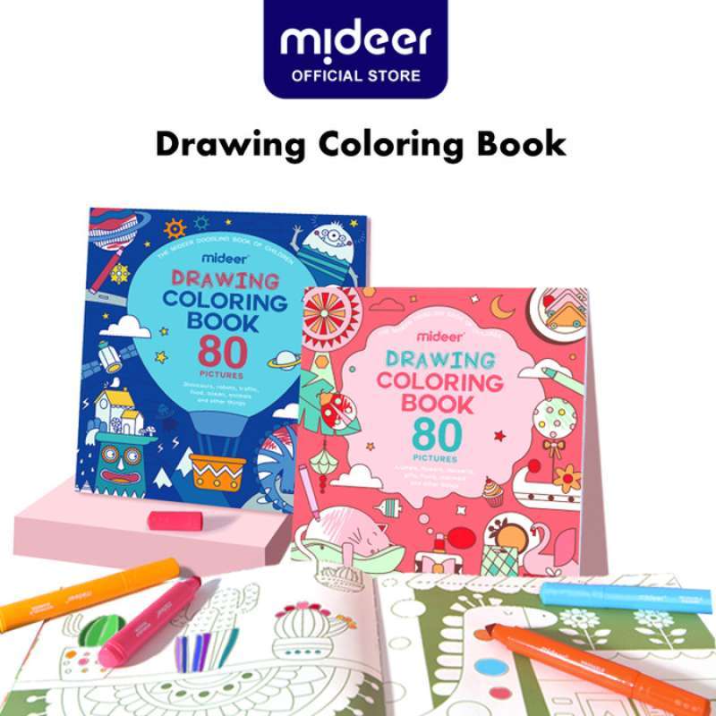 Promo Mideer Drawing Coloring Book Mainan Edukasi - MD4093-GIRL Diskon ...