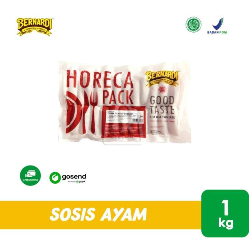 Jual Bernardi Sosis Ayam Breakfast Horeca / Chicken 1kg (KHUSUS INSTANT ...