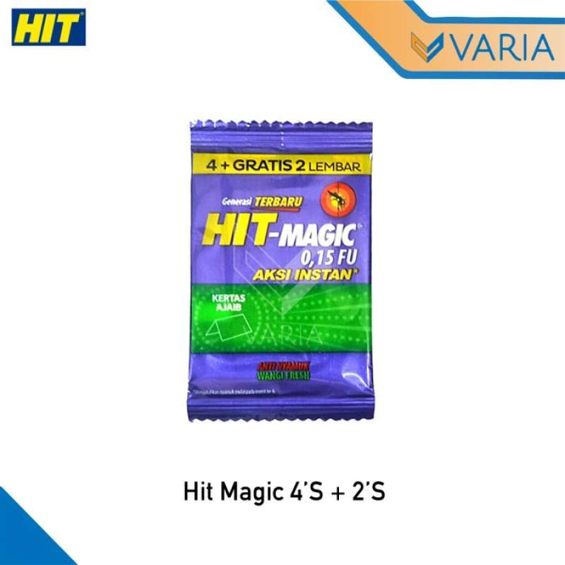 Jual Hit Magic 4's + 2's Anti Nyamuk Kertas Ajaib Sachet Di Seller ...