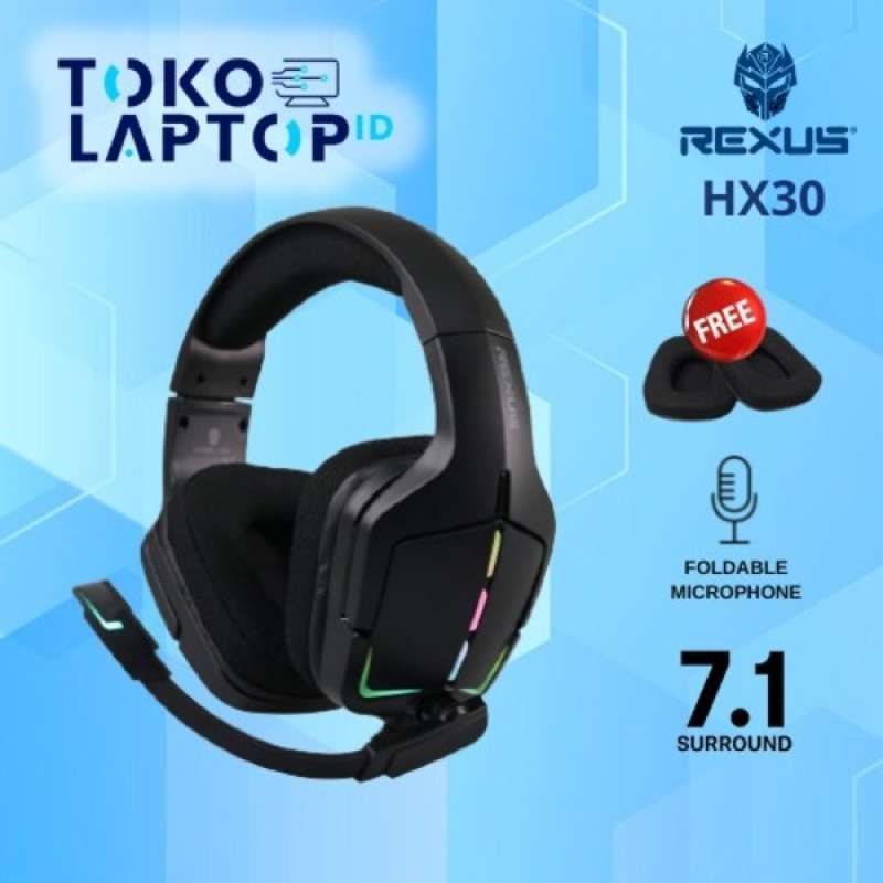 Jual Rexus HX30 Headset Gaming With 7.1 Surround Sound di Seller ...