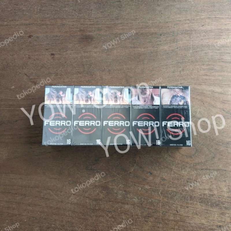 Jual Rokok Ferro Kretek Filter isi 16 batang di Seller YOW! Shop - Kota ...