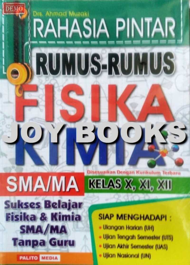 Jual Buku Rumus Fisika Kimia Sma / Smu Kelas X Xi Xii Palito Media Di ...