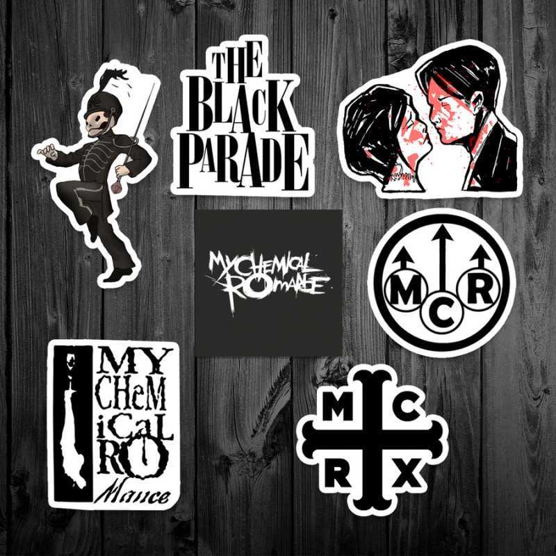Jual Stiker Pack Band My Chemical Romance [7 Pcs] di Seller Yeager Art ...