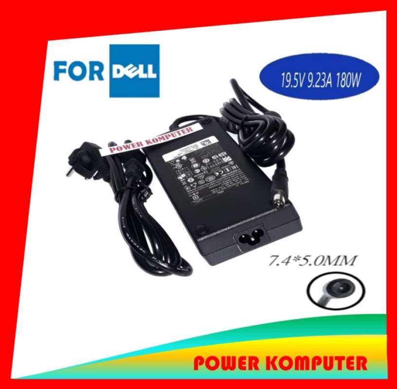 Jual Adaptor DELL 19.5V 9.23A 180W Slim 7.4mm 5.0mm Pin Central Original di Seller NEW VISION ...
