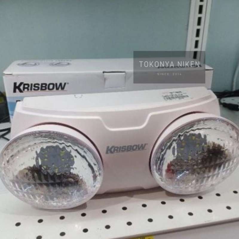 Jual Emergency Lamp Lampu Darurat LED Twin Spot 5w Krisbow di Seller ...