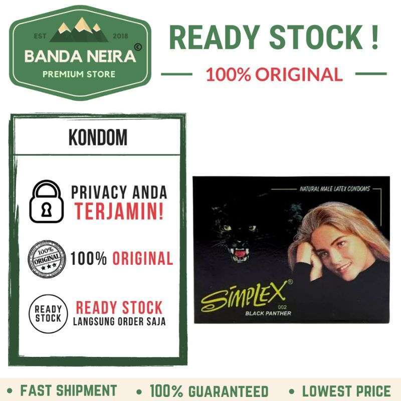 Jual Simplex Black Panther Condom / Kondom - 12 PCS di Seller Banda ...